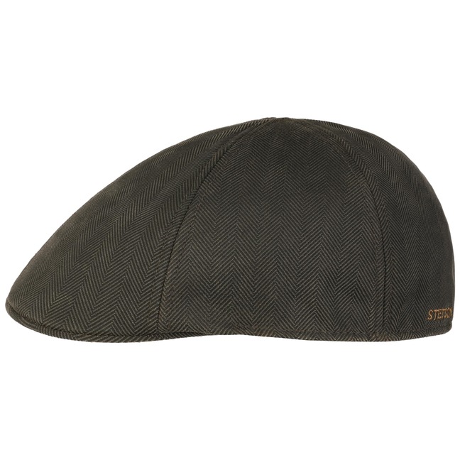 Herringbone Duck Flat Cap by Stetson - 529,00 kr