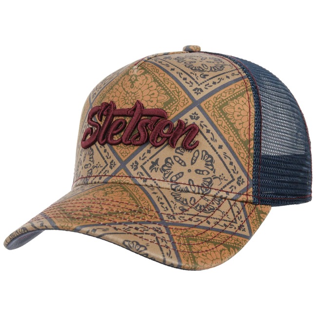 Vintage Print Trucker Keps by Stetson - 539,00 kr