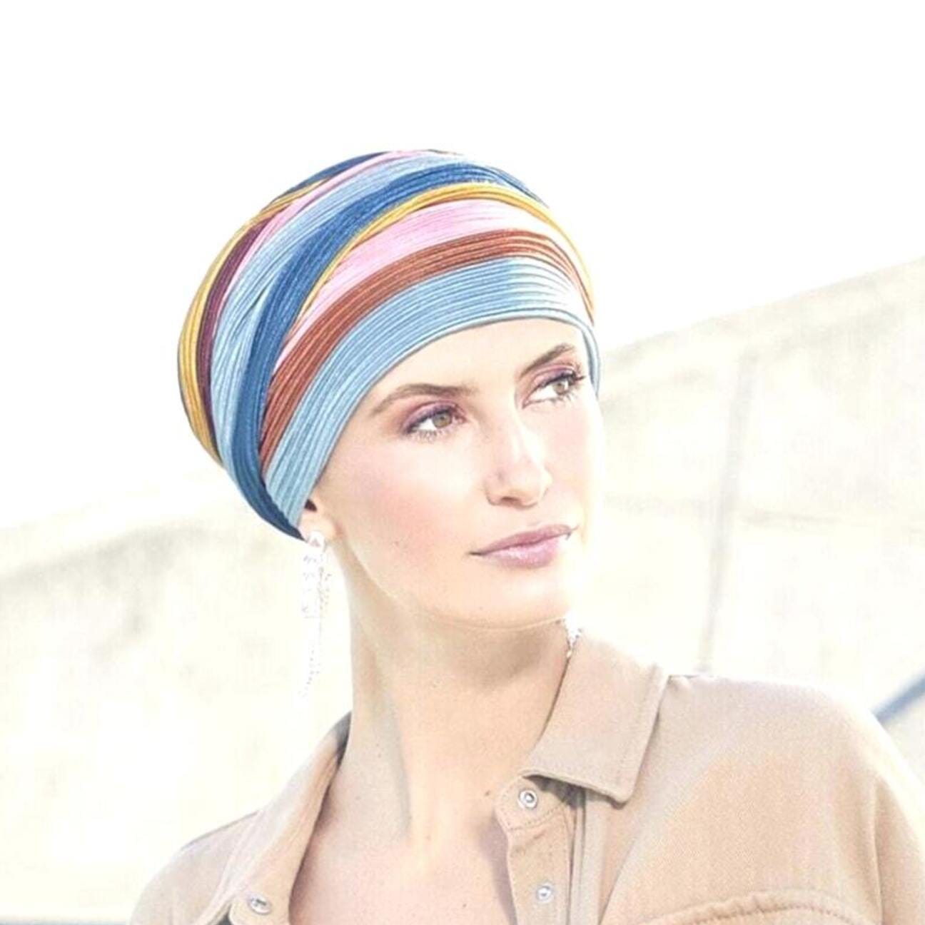 Luna Rainbow Turban by Christine Headwear - 419,00 kr