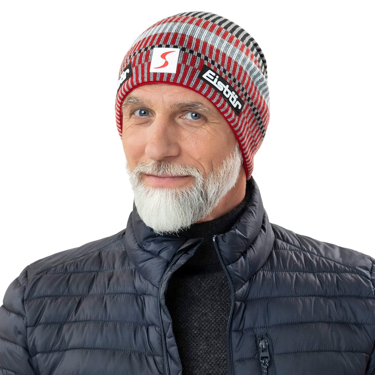 Tricolour Beanie by Eisbär - 579,00 kr